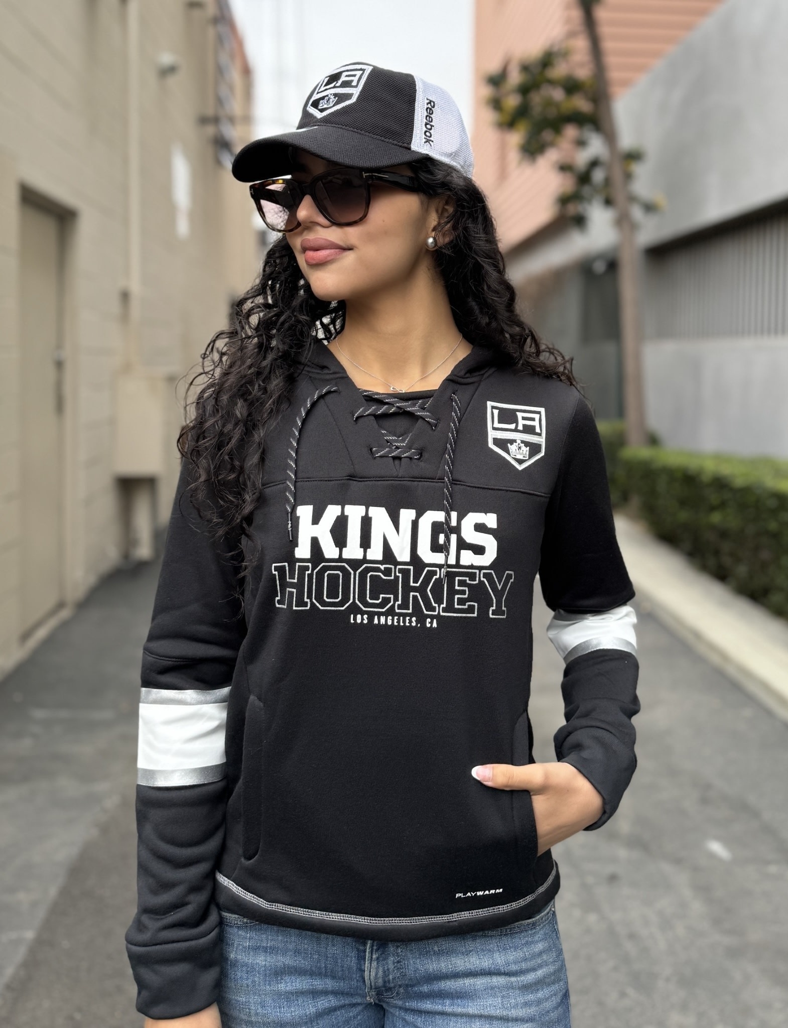 Kings W Play Warm Hoodie Black - The Locker Room of Downey