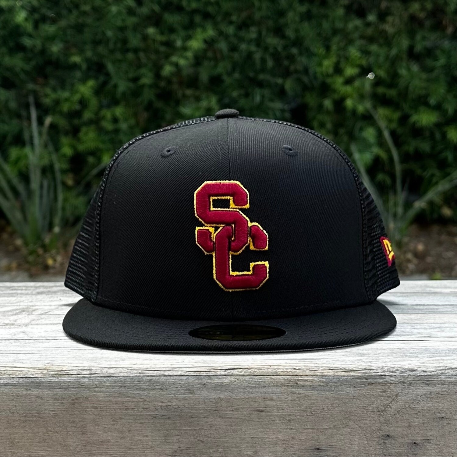 USC Interlock Black Team Mesh - The Locker Room of Downey