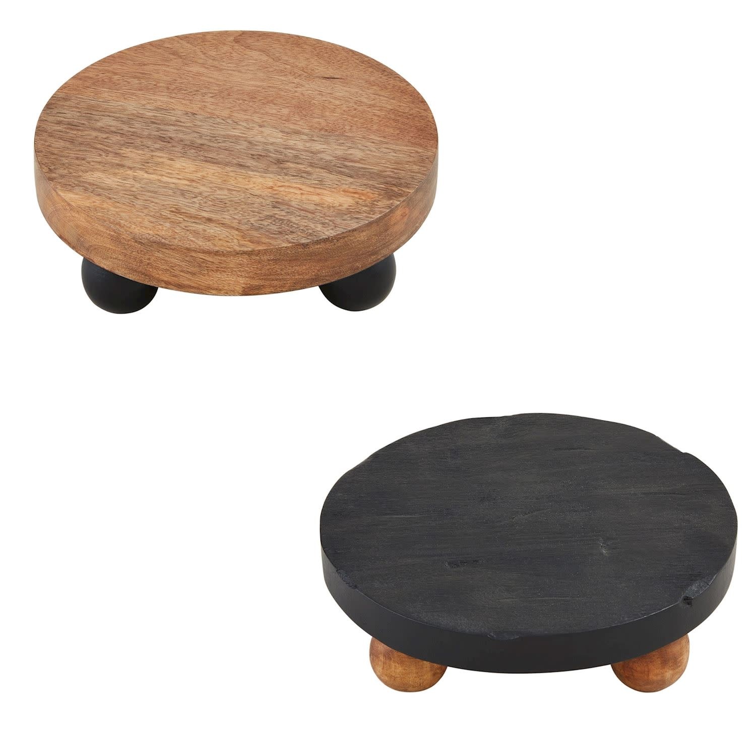 BLACK TWO TONED RISER - The Attic Door Home/Bella Vita