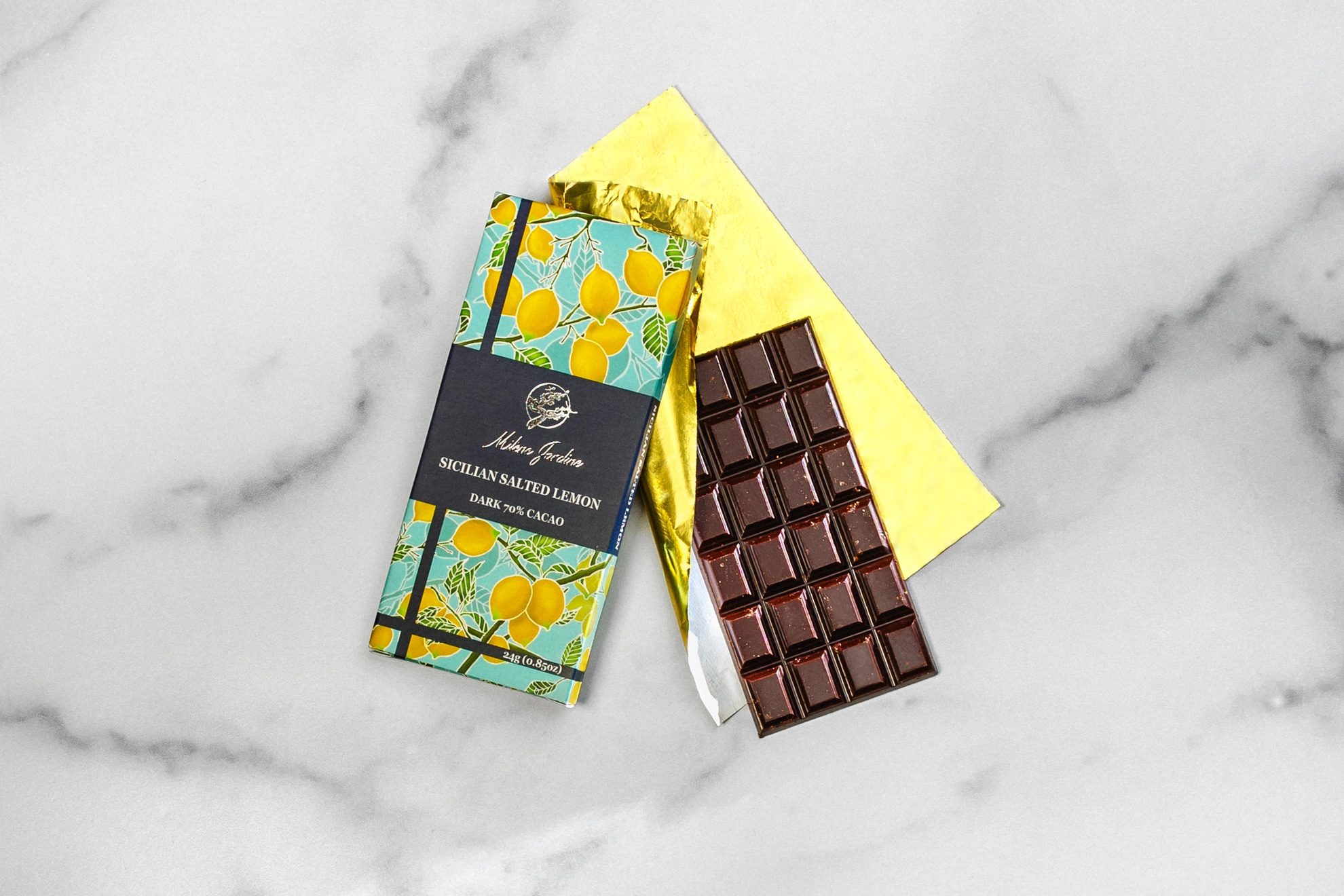 Salted Lemon Chocolate Bar - The Brass Owl