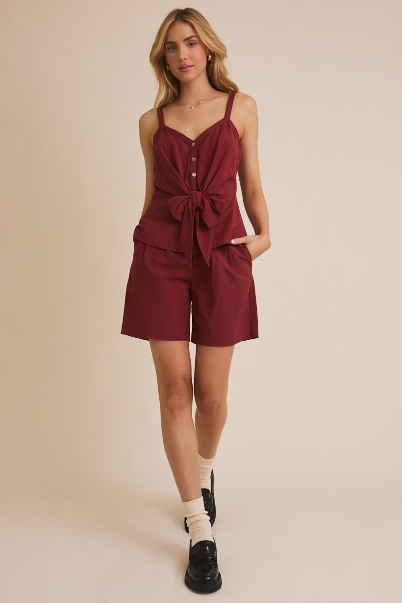 Daphne Set-Burgundy - The Brass Owl