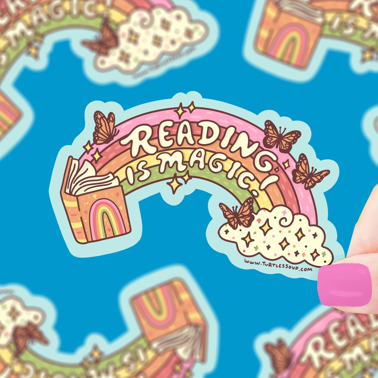 Reading Is Magic Sticker - The Brass Owl