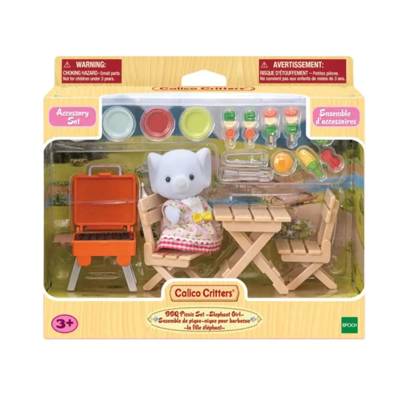 Calico Critters BBQ Picnic Set - Elephant Girl - urbAna