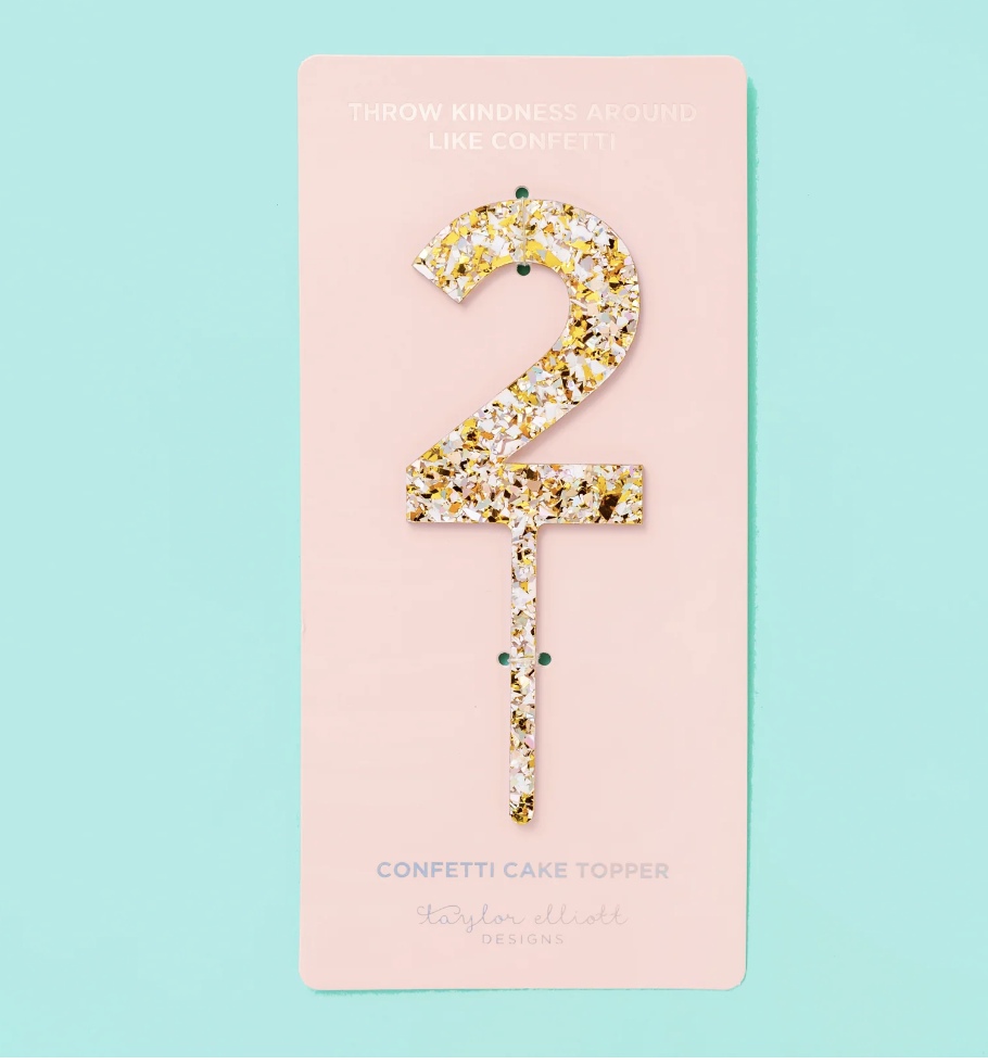 Pearl Confetti Cake Topper - urbAna