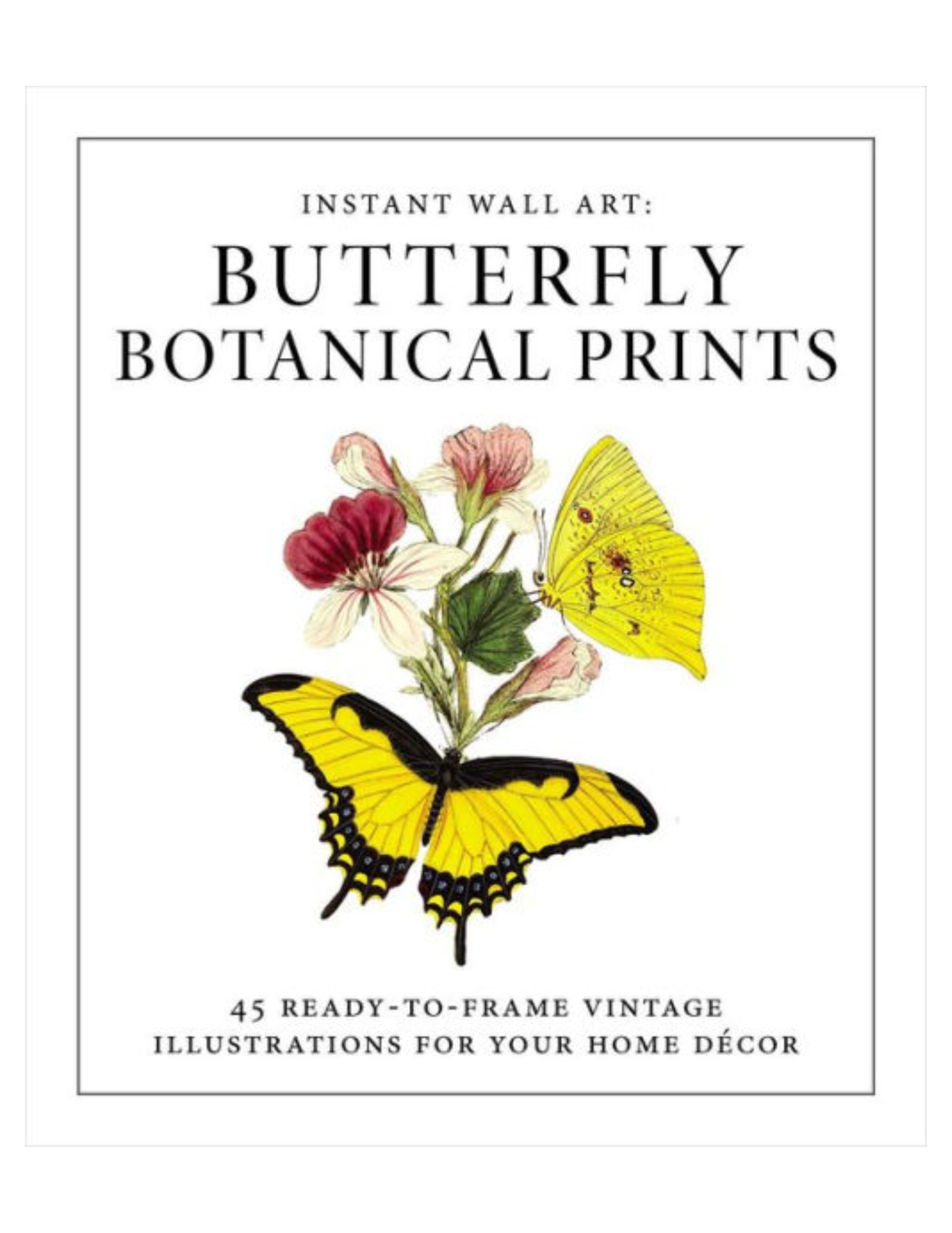 Butterfly Botanical Instant Wall Art Book - Portage Bay Goods