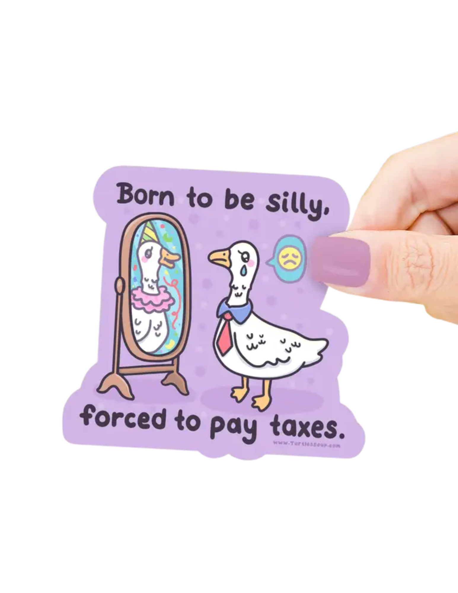 Born To Be Silly, Forced To Pay Taxes Sticker - Portage Bay Goods