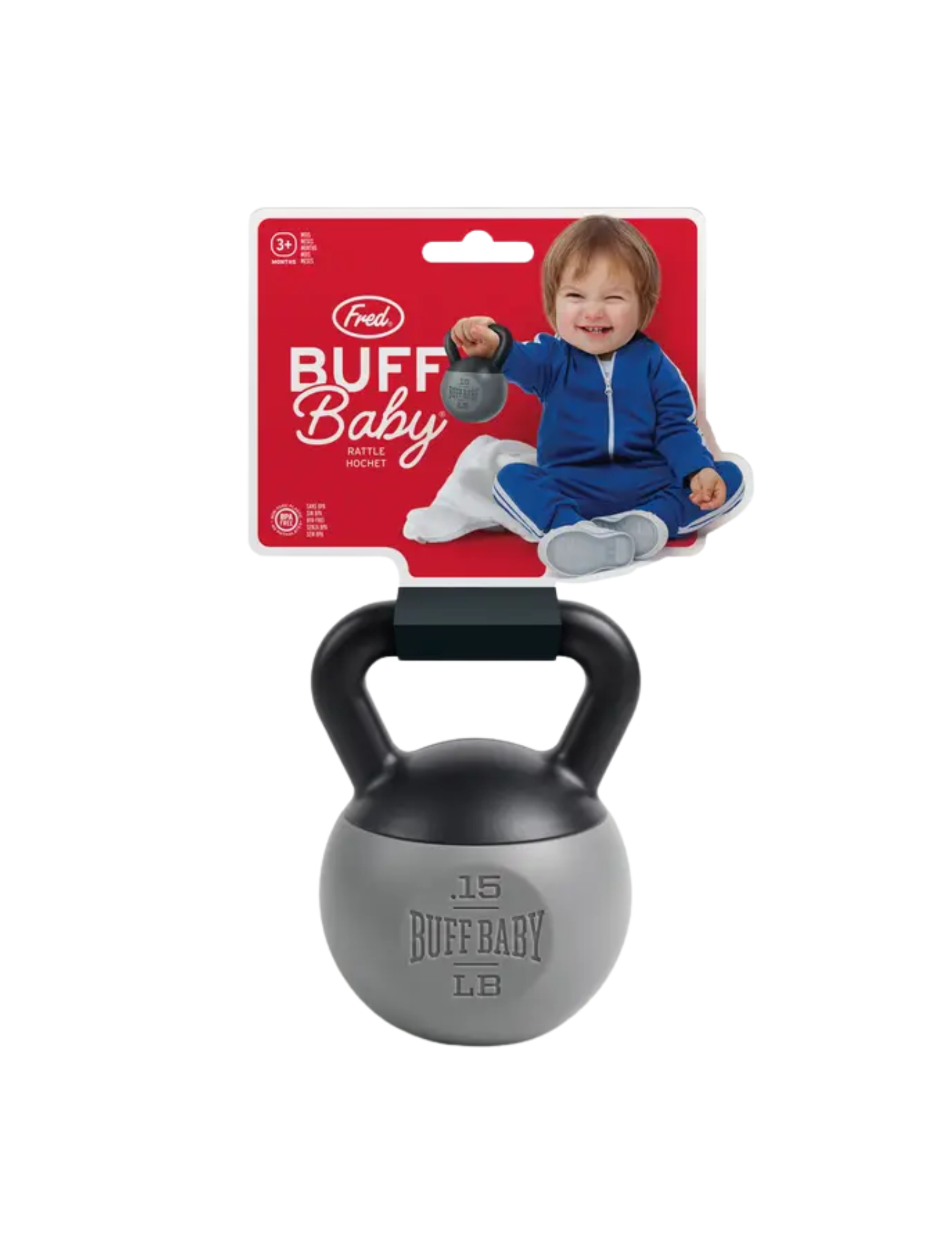 Buff Baby Kettlebell Rattle - Portage Bay Goods