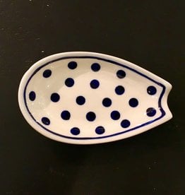 Festive Polish Pottery Spoon Rest - Christmas Snowflakes (D1179 Trees ...