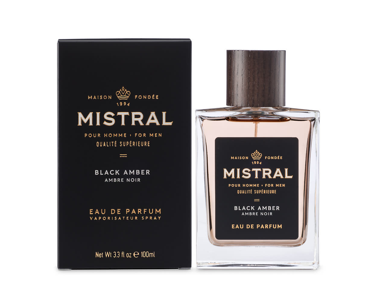 Mistral Men's Collection Black Amber Cologne - 100 ml. SPECTACULAR ...