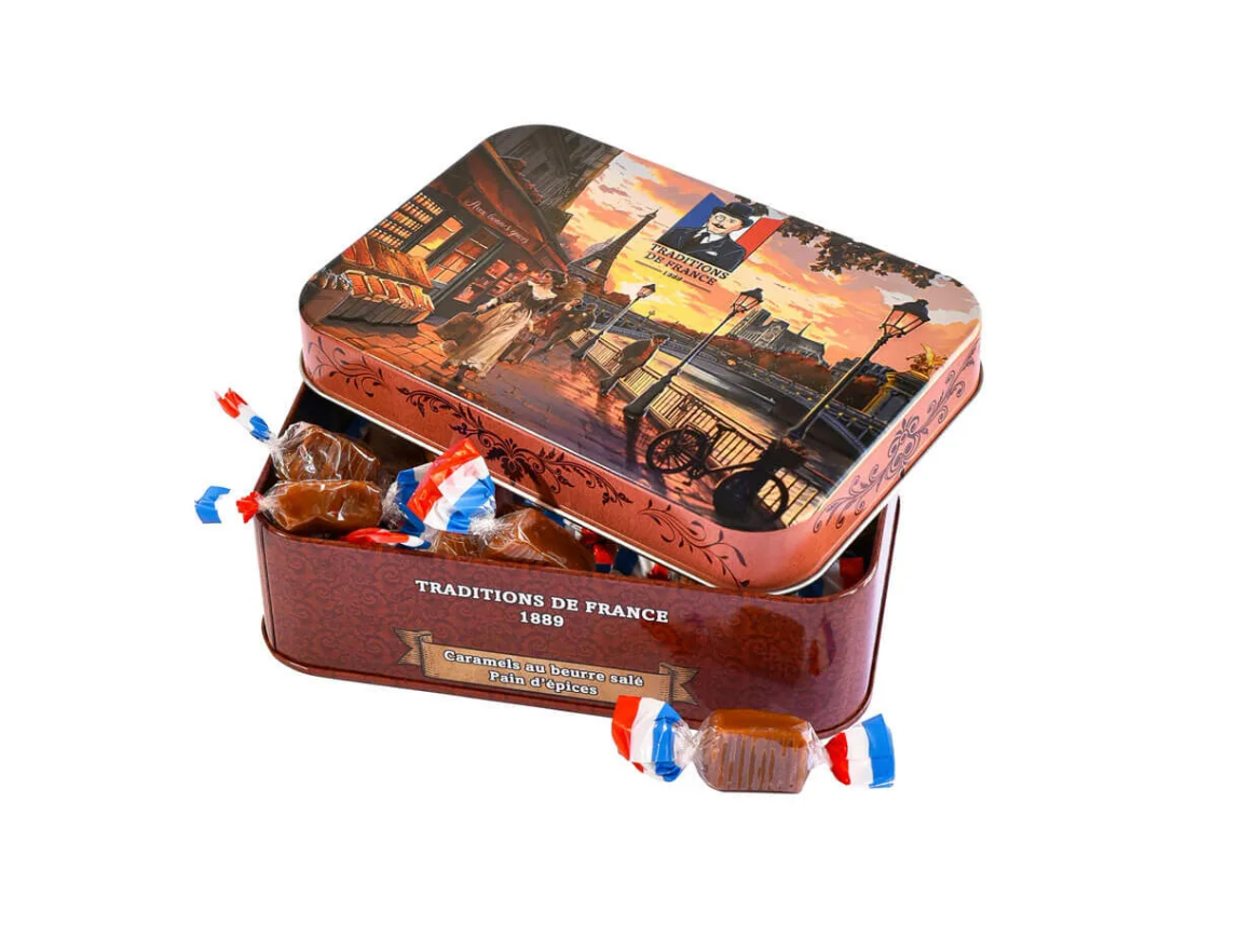 Traditions de France - Salted butter caramels - Gingerbread (Tin box ...