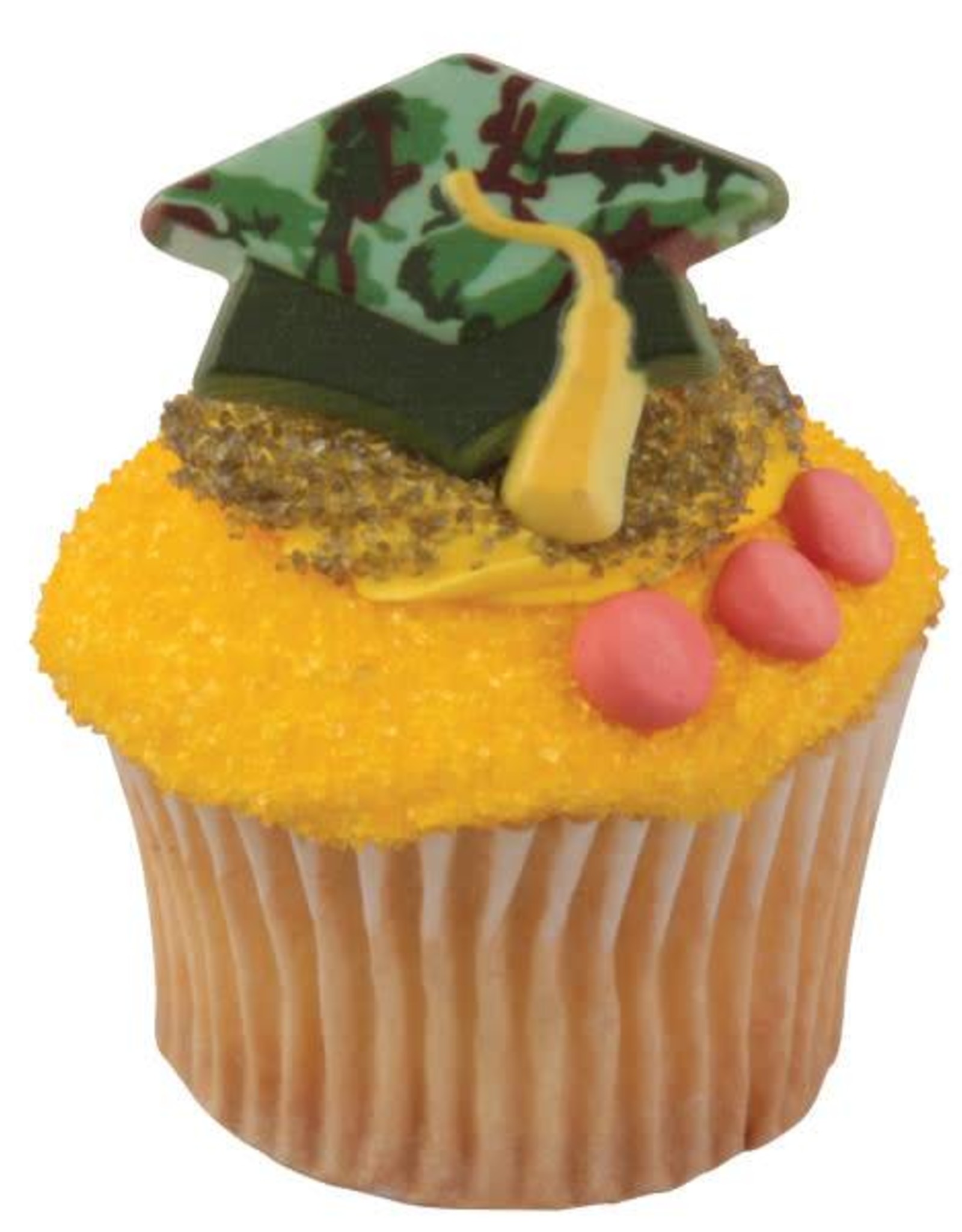 Camouflage Graduation Hat Rings (12/pkg) - Sweet Baking Supply