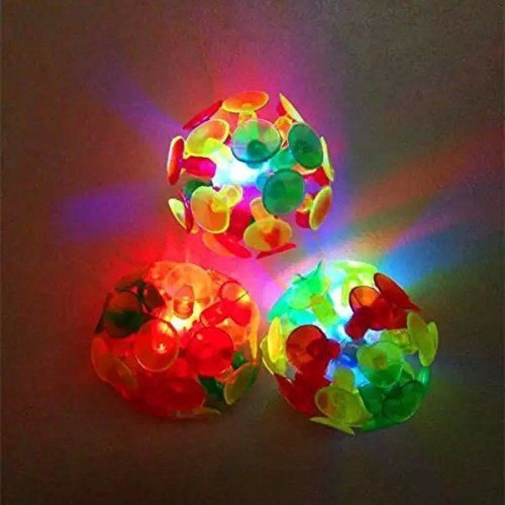 LIGHT UP JUMBO SUCTION BALL - THE TOY STORE