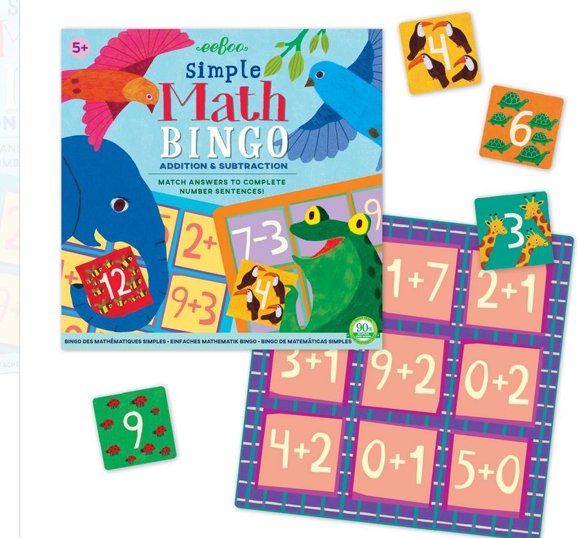 MATH BINGO - THE TOY STORE