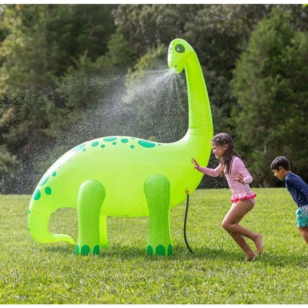 Inflatable & Kid Pools happy dino grass water sprayer sprinkler ...