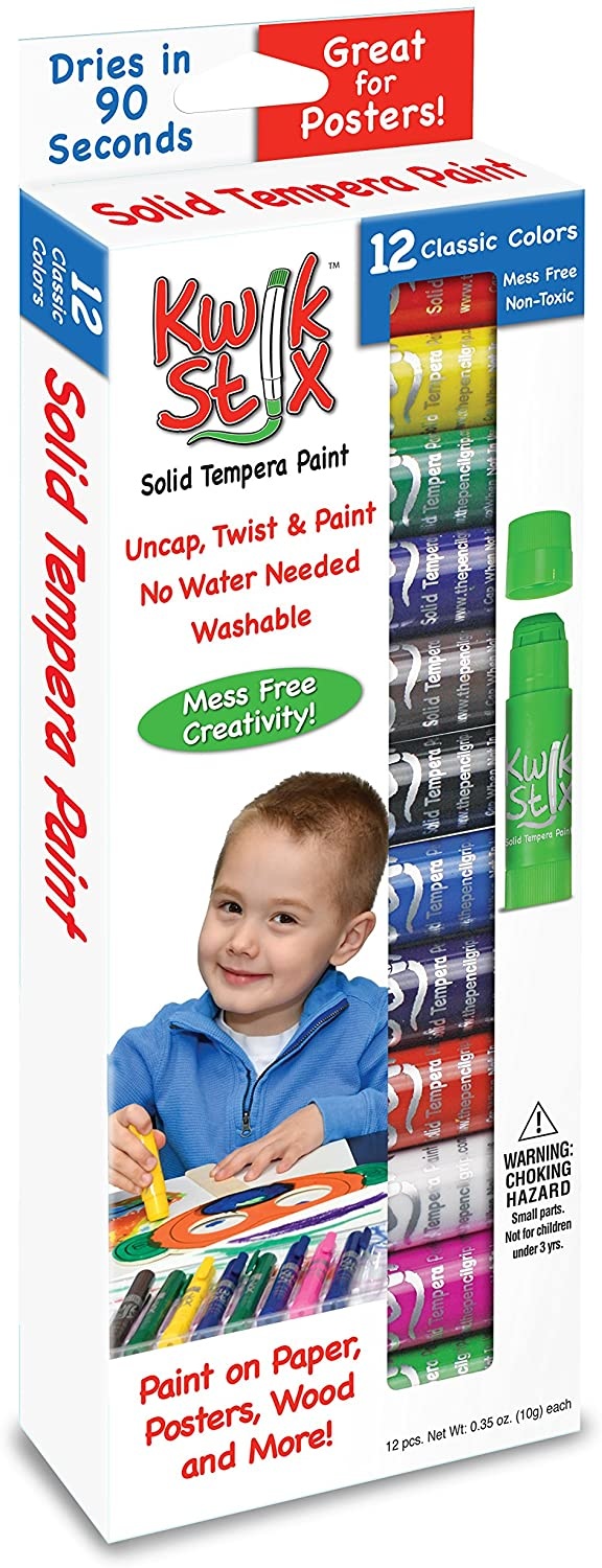 KWIK STIX TEMPERA PAINT 12 PACK - THE TOY STORE