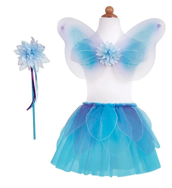 FANCY FLUTTER TUTU WITH WINGS & WAND - THE TOY STORE