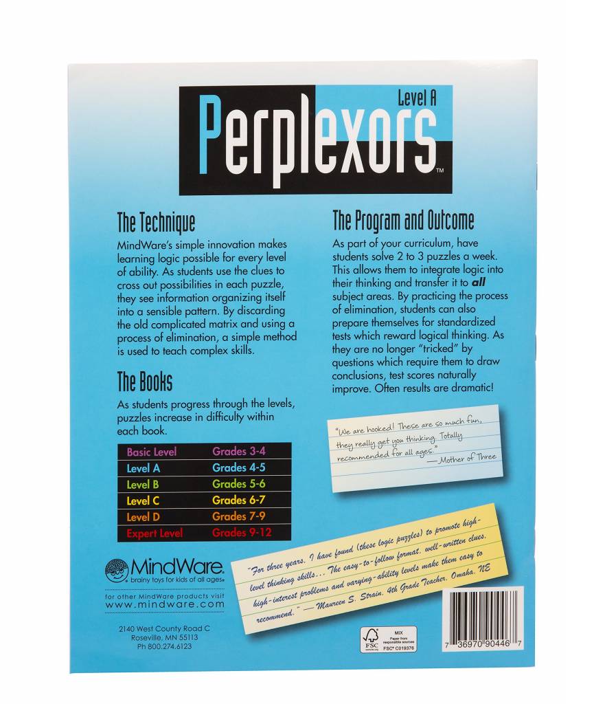 MINDWARE PERPLEXORS LEVEL A** - THE TOY STORE