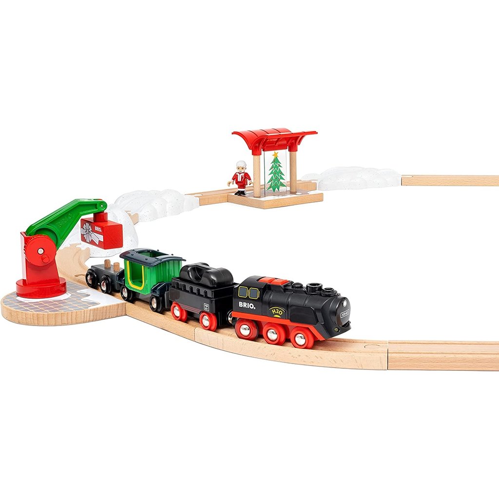 BRIO CHRISTMAS STEAMING TRAIN SET - THE TOY STORE