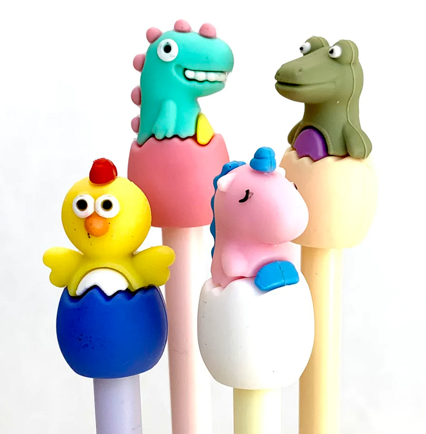 FINELINE GEL PEN EGG PETS - THE TOY STORE