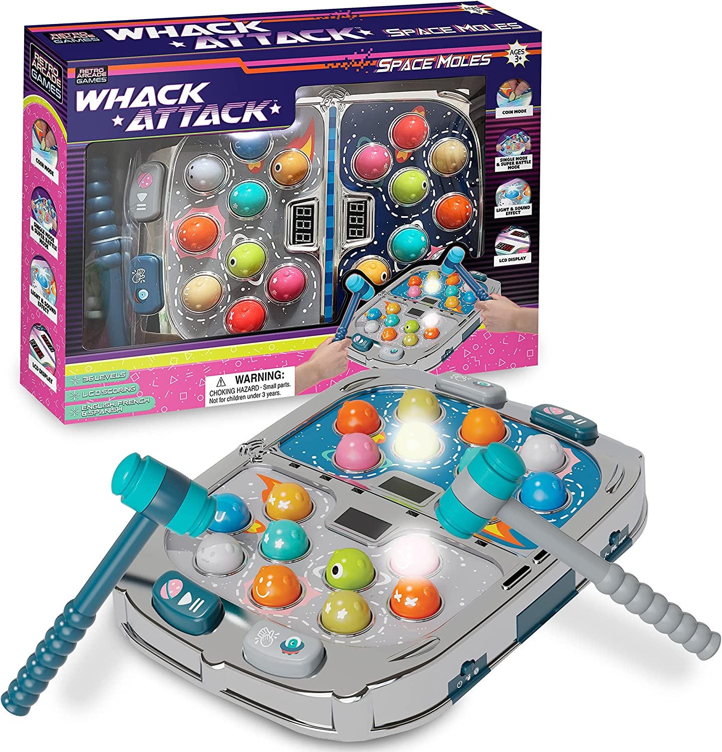 WHACK ATTACK SPACE MOLES - THE TOY STORE