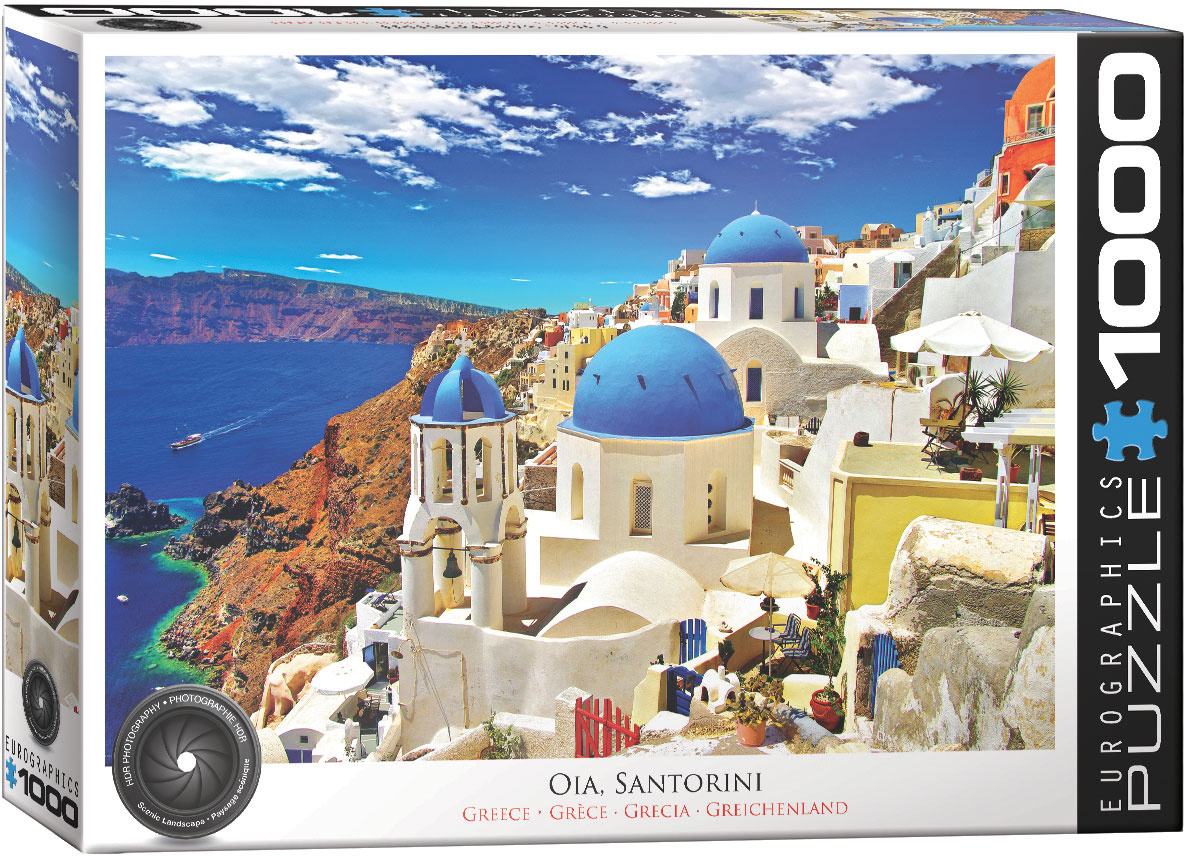 OIA SANTORINI GREECE 1000 PC PUZZLE - THE TOY STORE