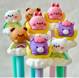 FINELINE GEL PEN ANGEL ANIMAL - THE TOY STORE