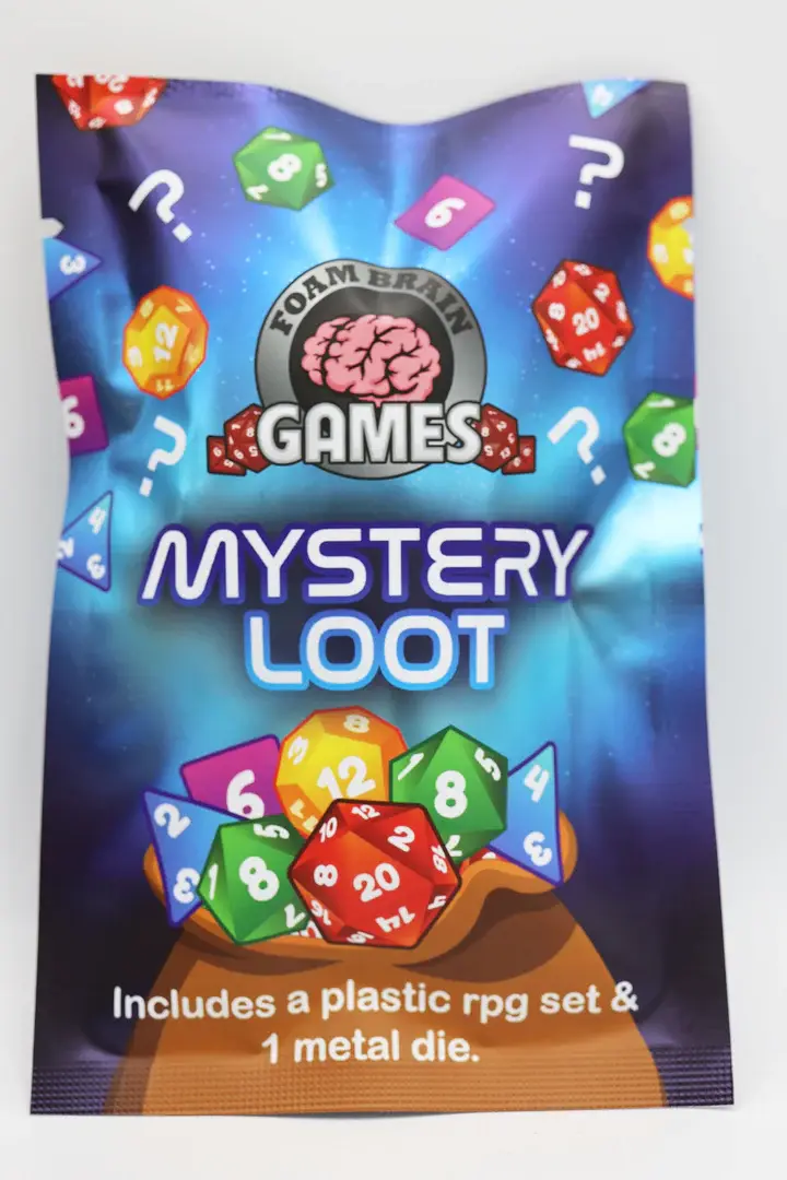 MYSTERY LOOT: PLASTIC RPG DICE SET & METAL DIE - THE TOY STORE