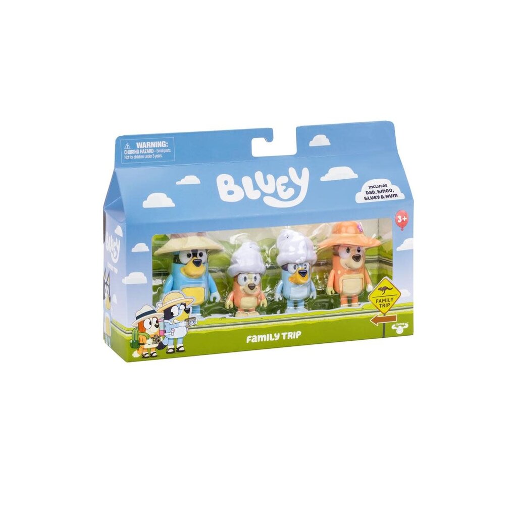 BLUEY 4 PACK FIGURES - THE TOY STORE