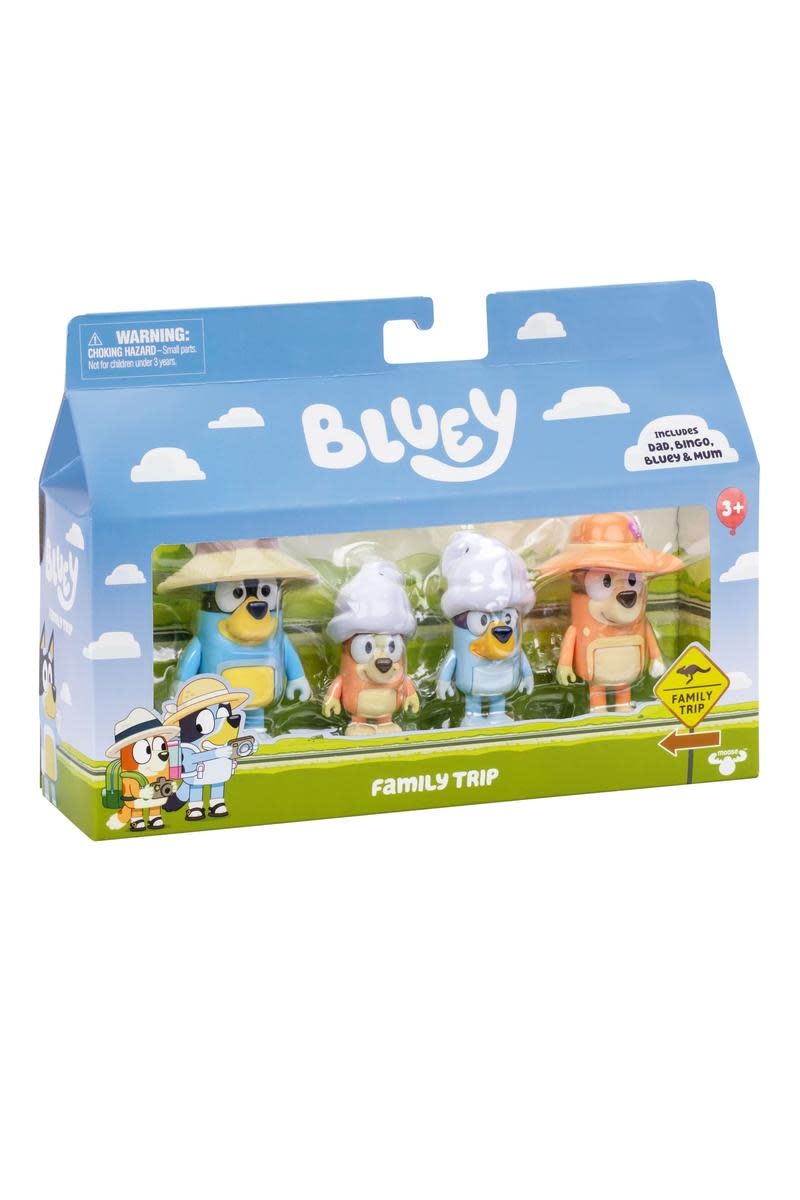 BLUEY 4 PACK FIGURES - THE TOY STORE