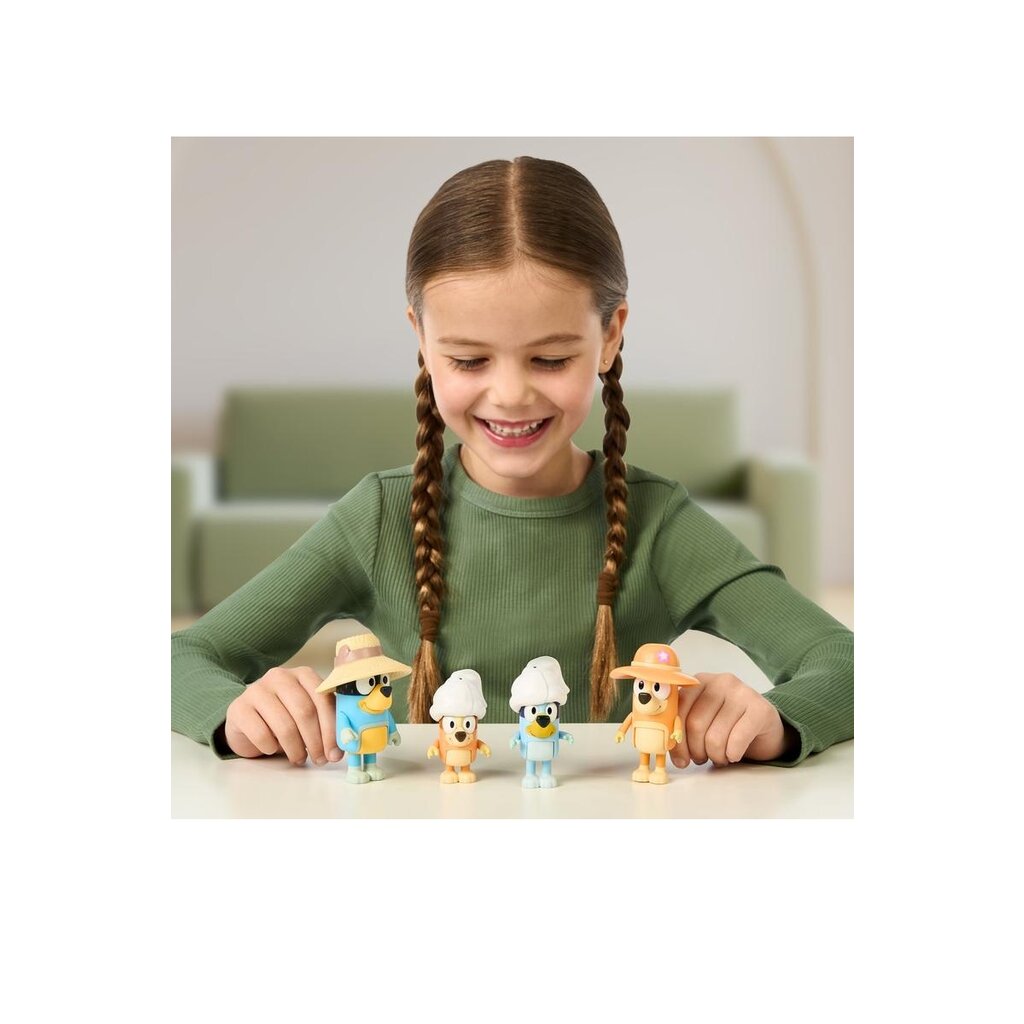 BLUEY 4 PACK FIGURES - THE TOY STORE