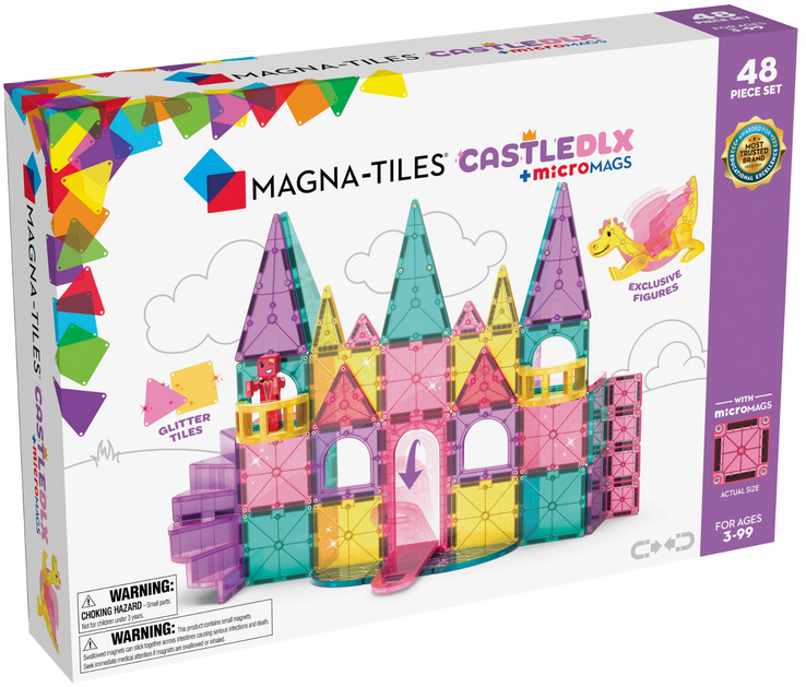 MAGNA-TILES CASTLE DLX 48 PC SET - THE TOY STORE