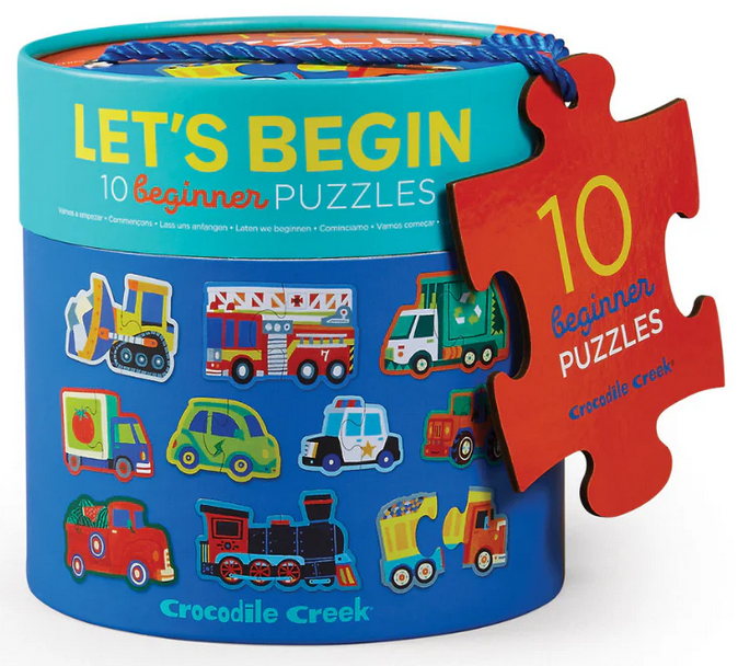 LET'S BEGIN 2 PC PUZZLE VEHICLES - THE TOY STORE