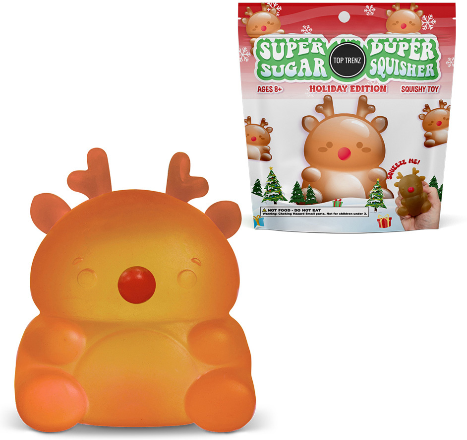 SUPER DUPER SUGAR SQUISHER REINDEER - THE TOY STORE