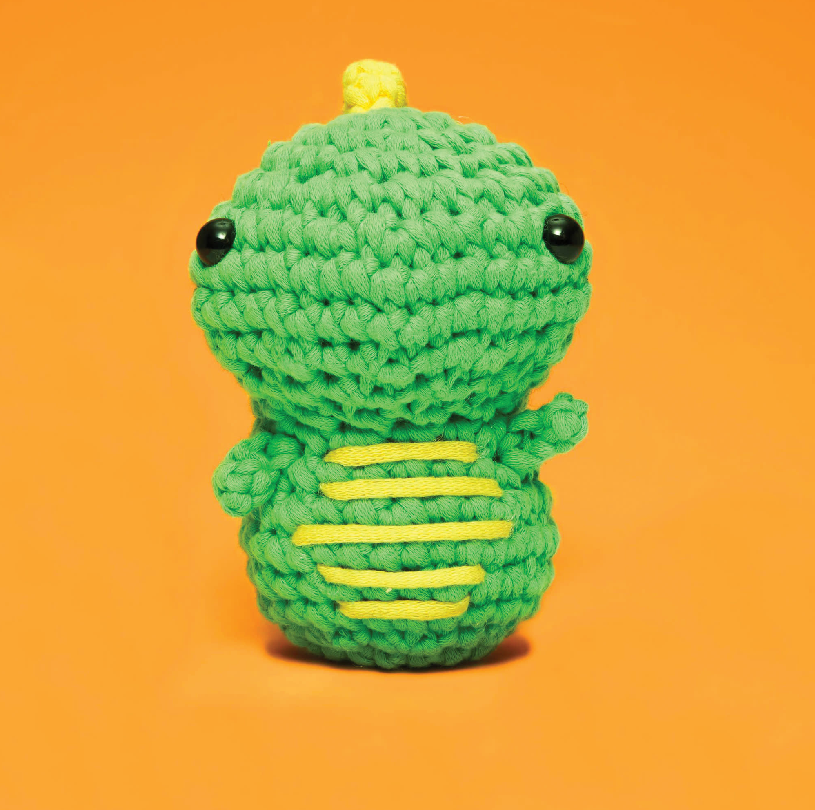 FRED DINO BEGINNER CROCHET KIT - THE TOY STORE
