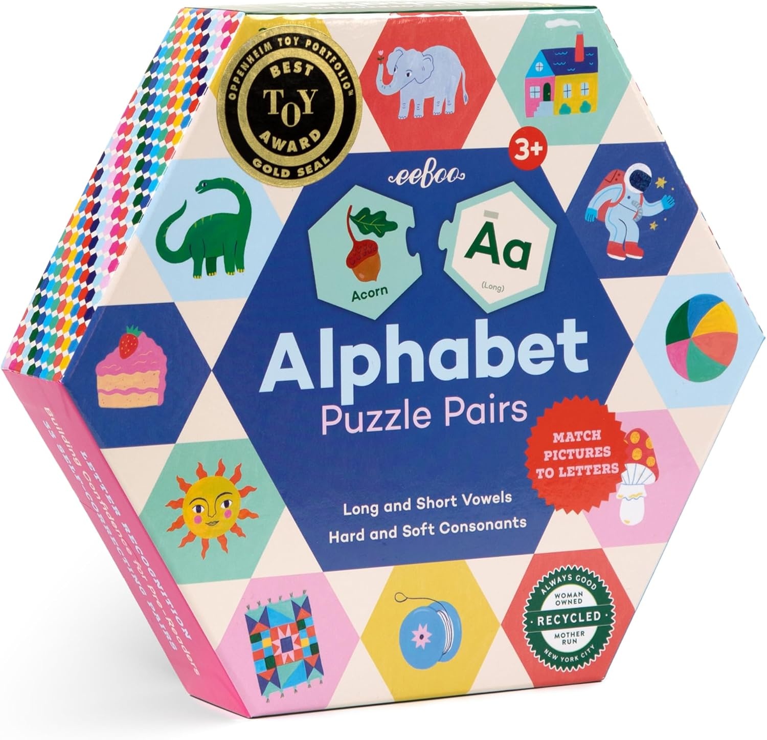 ALPHABET HEXAGON PUZZLE PAIRS - THE TOY STORE