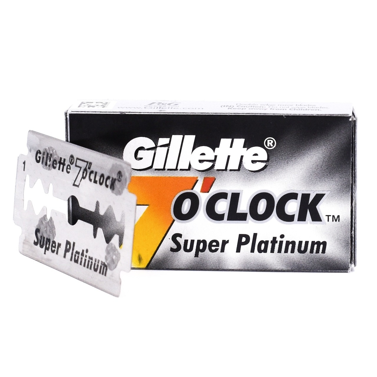 Gillette 7 O'Clock Super Platinum Double Edge Blades - Just For Him ...