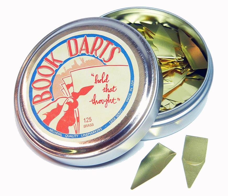 Book Darts - Brass - Just For Him Gift Shop