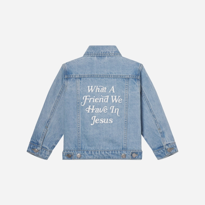 What A Friend in Jesus Kids Denim Jacket - - Seacoast Bookstore
