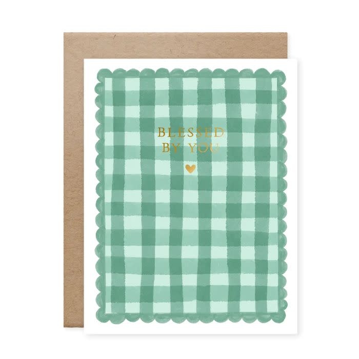 Blessed By You Gingham Card - Seacoast Bookstore
