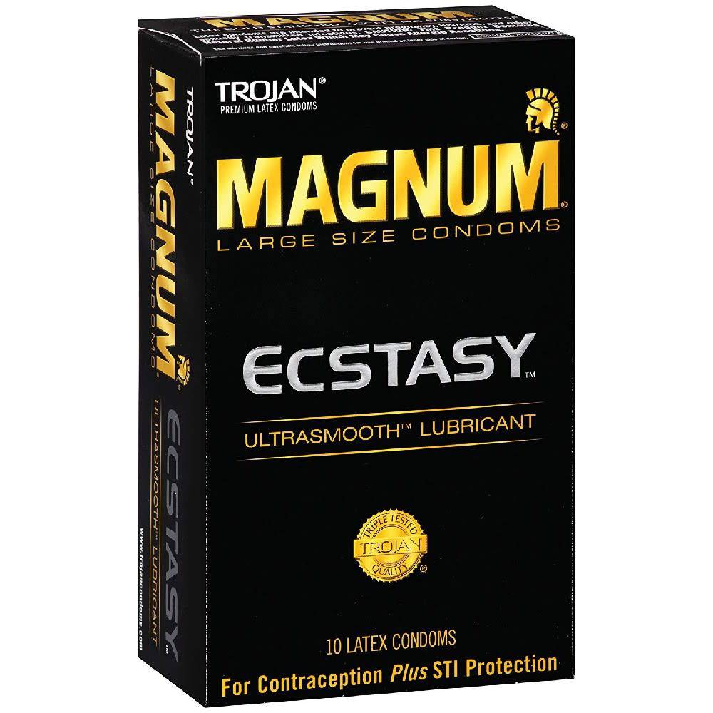 Trojan Magnum Ecstasy Condom 10-pack - Groove