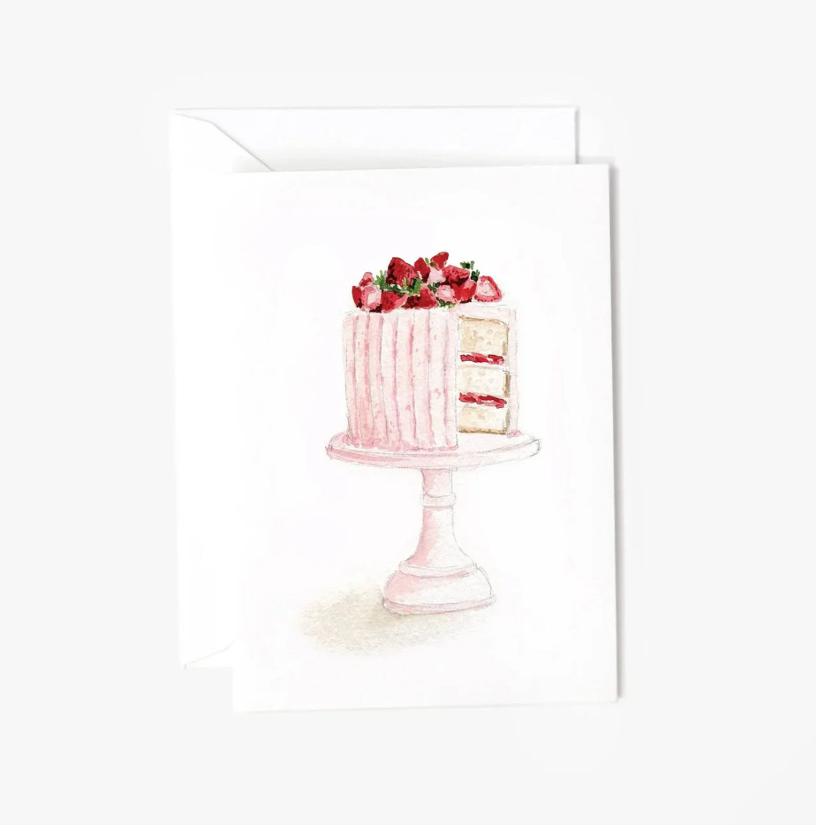 Pink Cake Mini Notecard - The Initial Choice