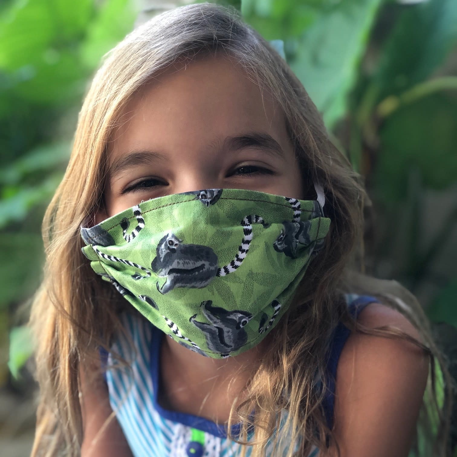 Face Cover - Reversible Kids Reversible Mask Pool Lemur - Kids ...