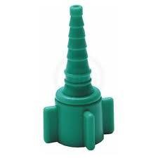 Christmas Tree Swivel Oxygen Adapter, Green - Atlantic Healthcare Products