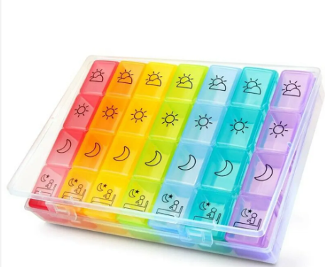 Pill Reminder - 4 x Multicolor (41) - Atlantic Healthcare Products