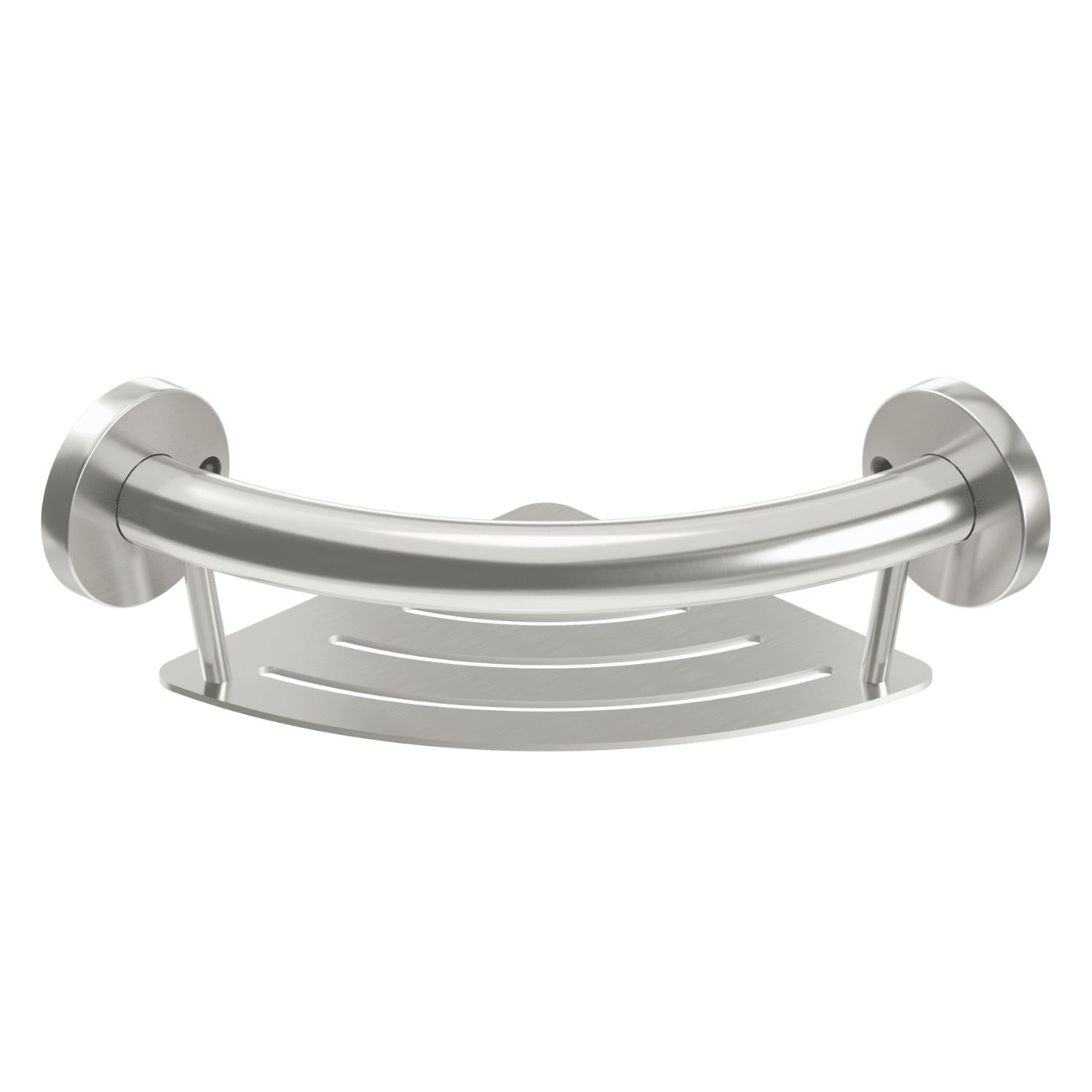 PLUS Corner Shelf + Grab Bar - Stainless Steel - Atlantic Healthcare ...
