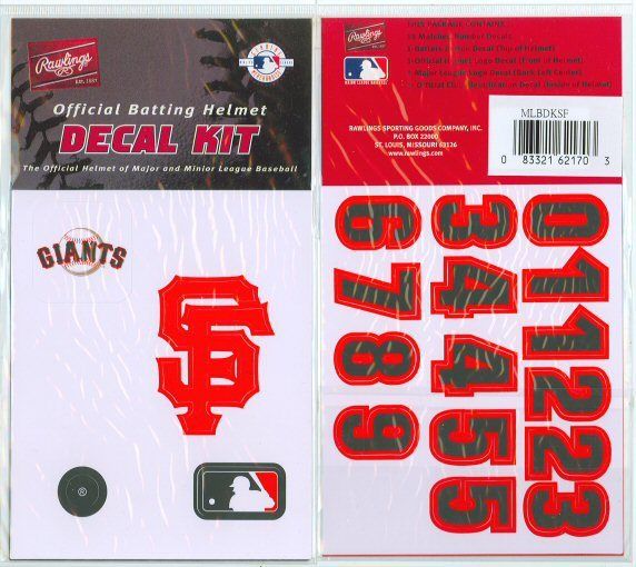 RAWLINGS MLB Decal Kit - Baseball Town