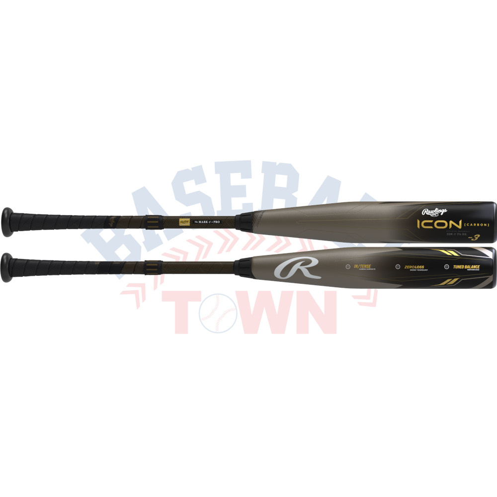 Bâton de Baseball Icon BBCOR (-3) avec Baril de 2 5/8 - Baseball Town