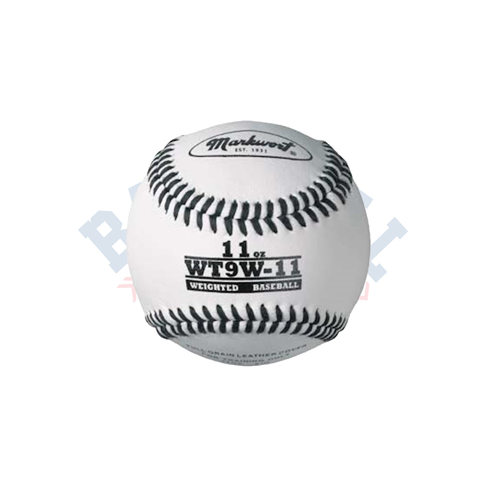 Weighted White Leather Baseball 11oz - Baseball Town
