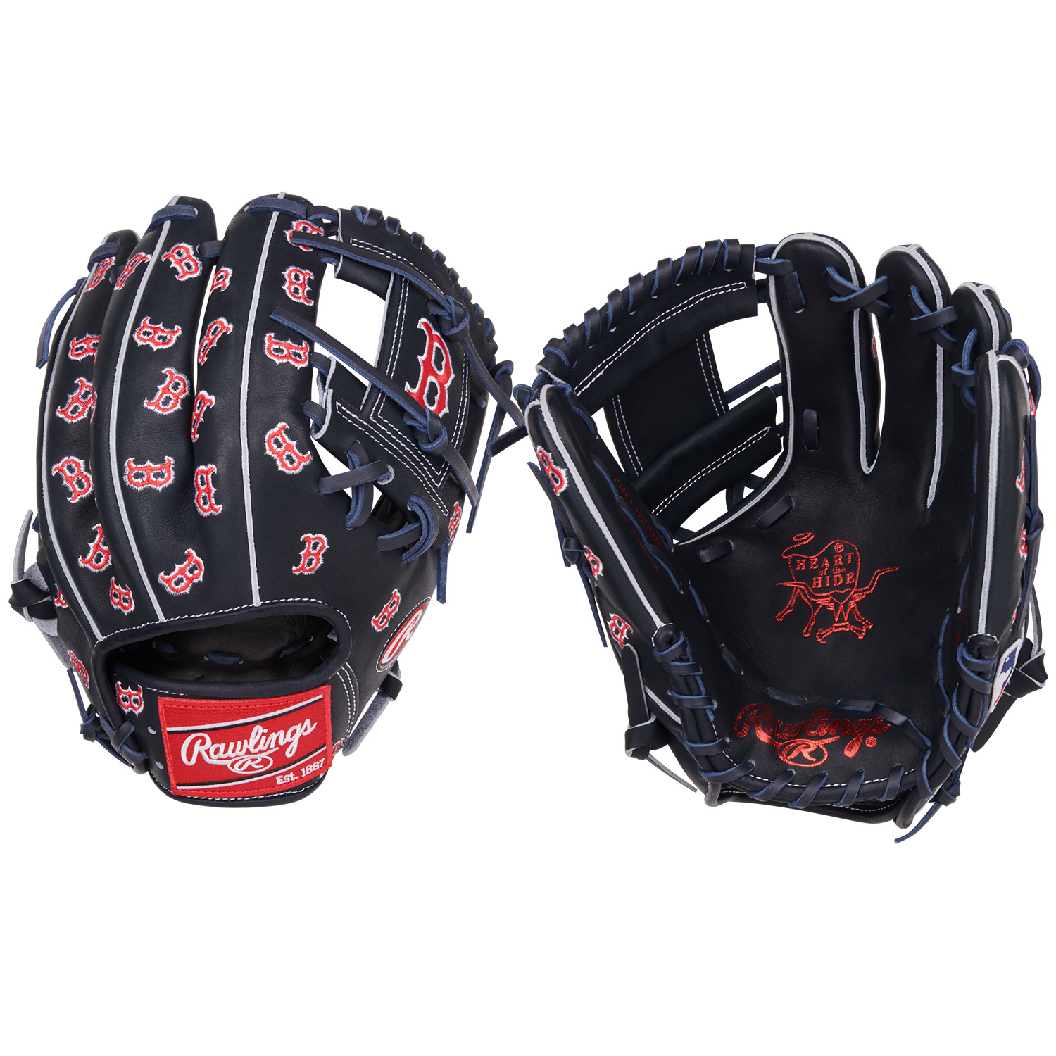 PRO205-2BOS HOH MLB Micro Logo Boston Red Sox 11.75" Baseball Glove ...