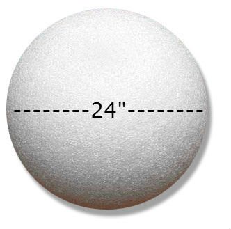 Styrofoam Ball 24'' - The Compleat Sculptor - The Compleat Sculptor